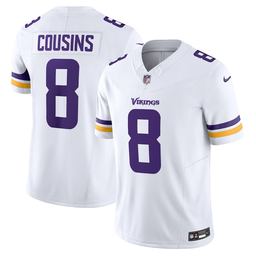 Kirk Cousins 8 Minnesota Vikings Classic Vapor F.U.S.E. Limited Men ...