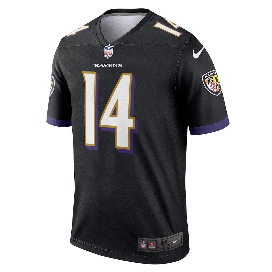 Kyle Hamilton 14 Baltimore Ravens Legend Jersey - Black - Bluefink