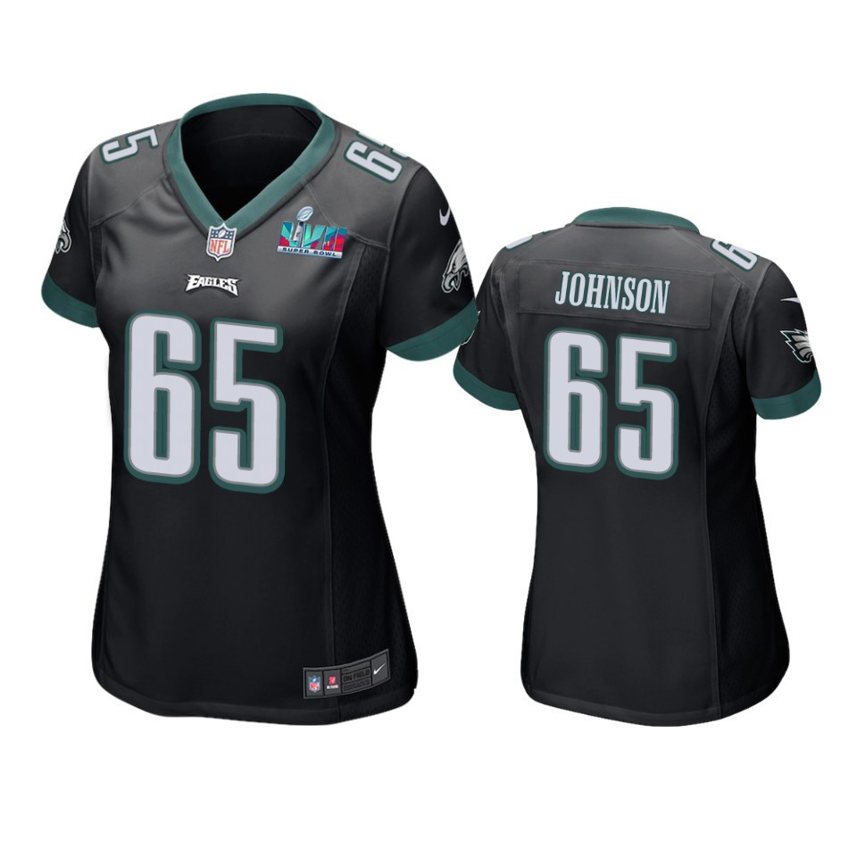 Lane Johnson 65 Philadelphia Eagles Super Bowl LVII Black Game Jersey ...