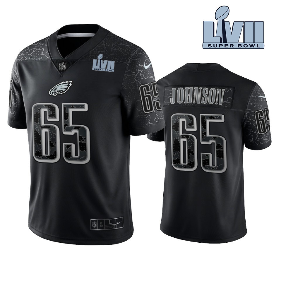 Lane Johnson 65 Philadelphia Eagles Super Bowl LVII Reflective Limited ...