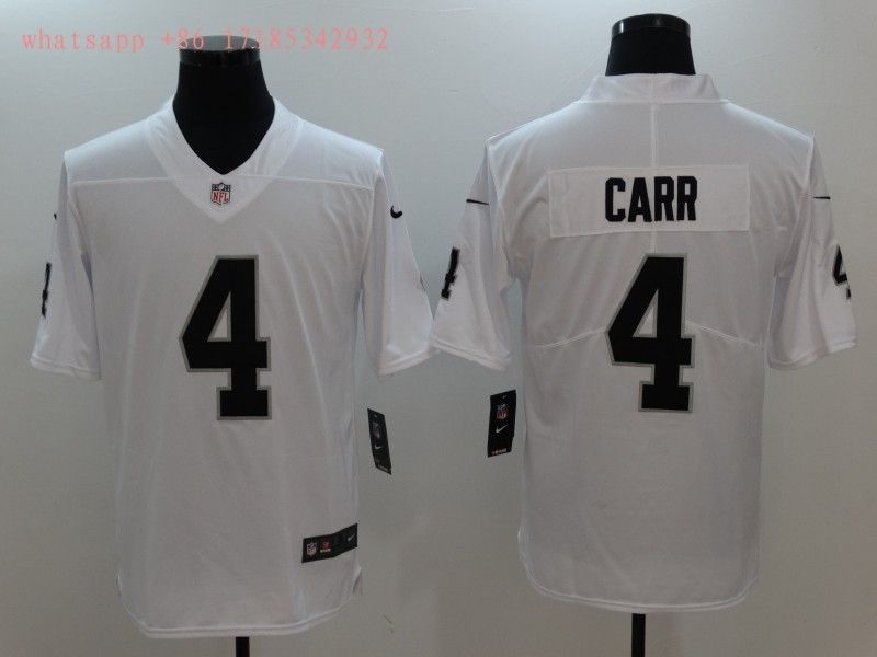 Las Vegas Raiders Derek Carr #4 Nfl White Jersey Jersey - Bluefink