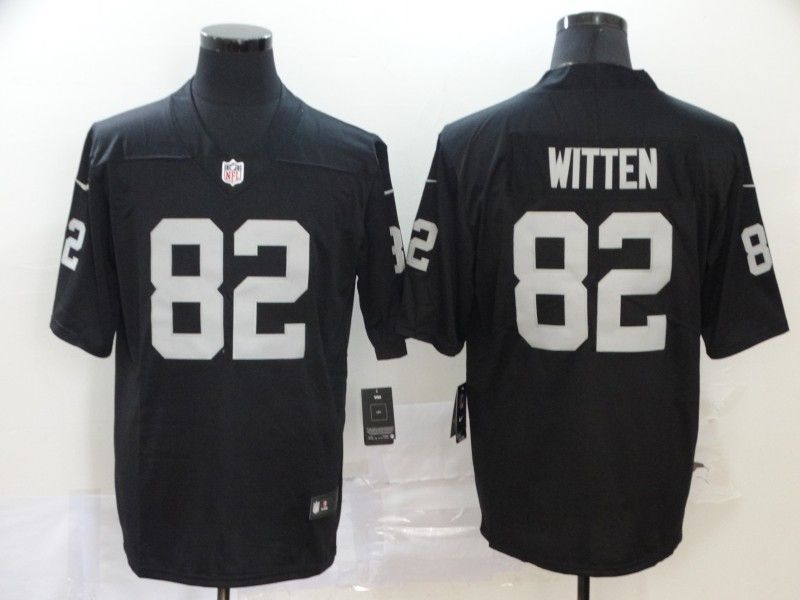 Las Vegas Raiders Jason Witten #82 Nfl 2020 Black Jersey - Bluefink