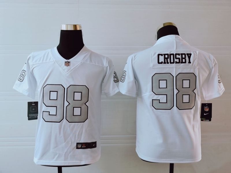 Las Vegas Raiders Maxx Crosby #98 Nfl 2020 White Jersey - Bluefink