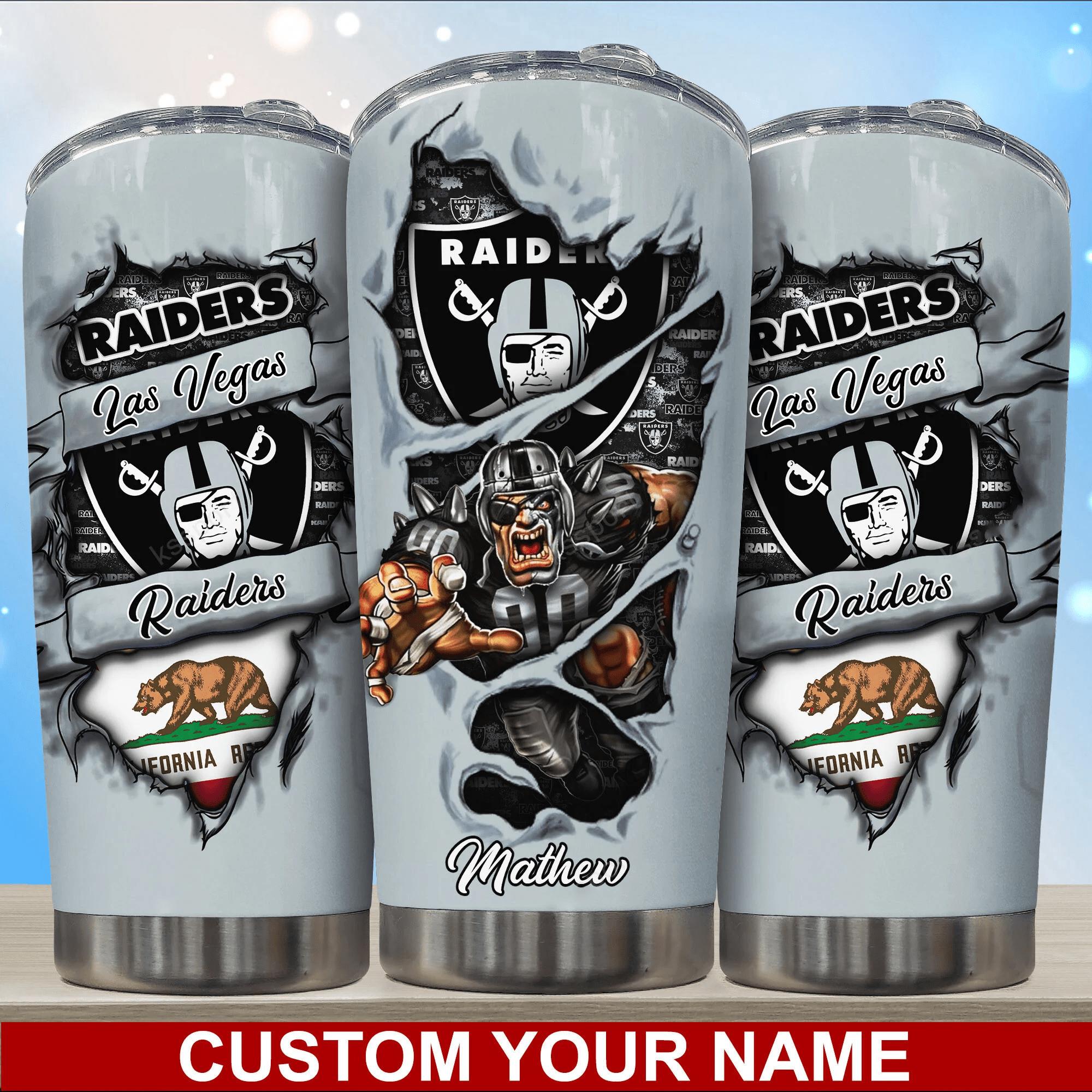 Las Vegas Raiders NFL Tumbler - Personalized Gift for Fans - Bluefink