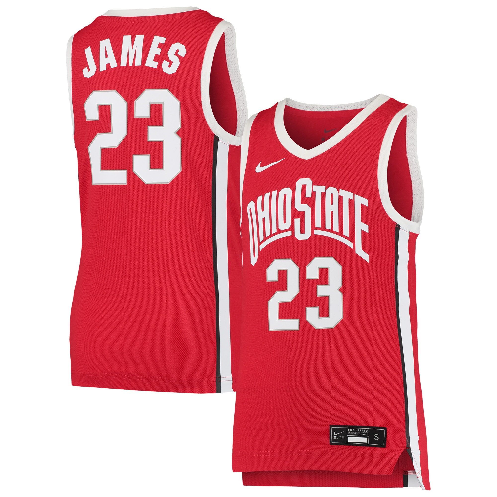 Lebron James Ohio State Buckeyes Replica Basketball Jersey - Scarlet ...