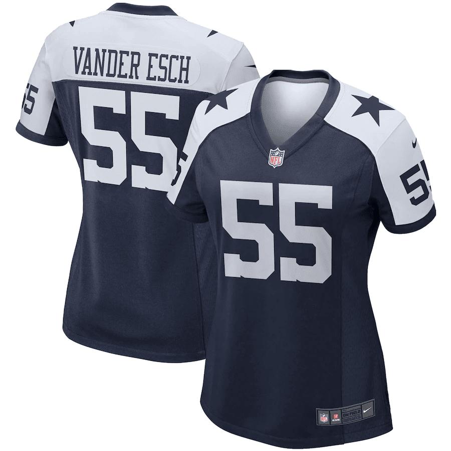 Leighton Vander Esch 55 Dallas Cowboys Women's Alternate Game Team ...