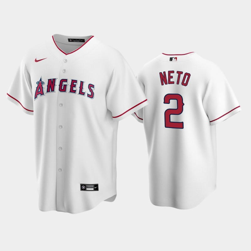 Los Angeles Angels Zach Neto 2 2022-23 Draft White Home Jersey - Bluefink