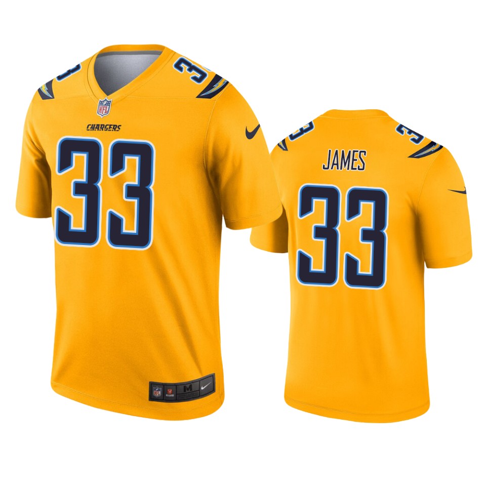 Los Angeles Chargers Derwin James Gold Inverted Legend Jersey - Bluefink