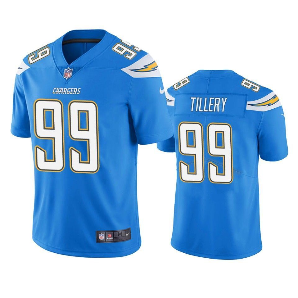 Los Angeles Chargers Jerry Tillery 2019 Nfl Draft Light Blue Vapor ...