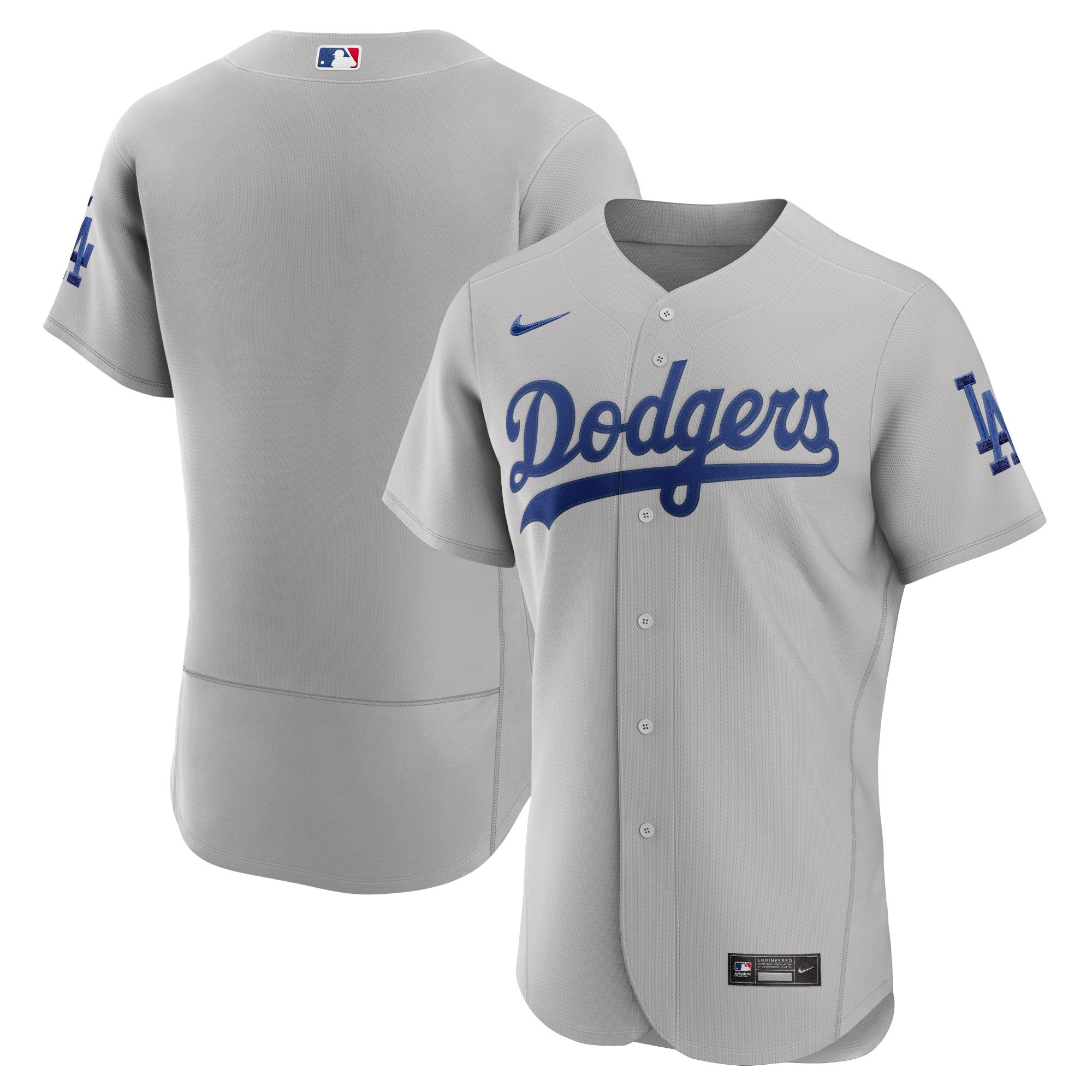 Los Angeles Dodgers Alternate Authentic Team Jersey - Gray Mlb - Bluefink