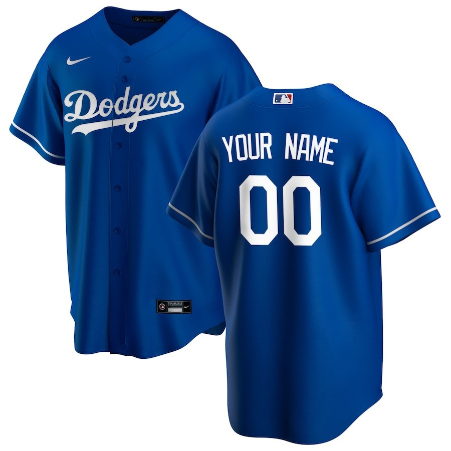 Los Angeles Dodgers Alternate Custom Men Jersey - Royal - Bluefink