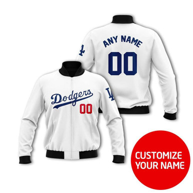 Los Angeles Dodgers Baseball Team White Custom Number Name Gift For ...