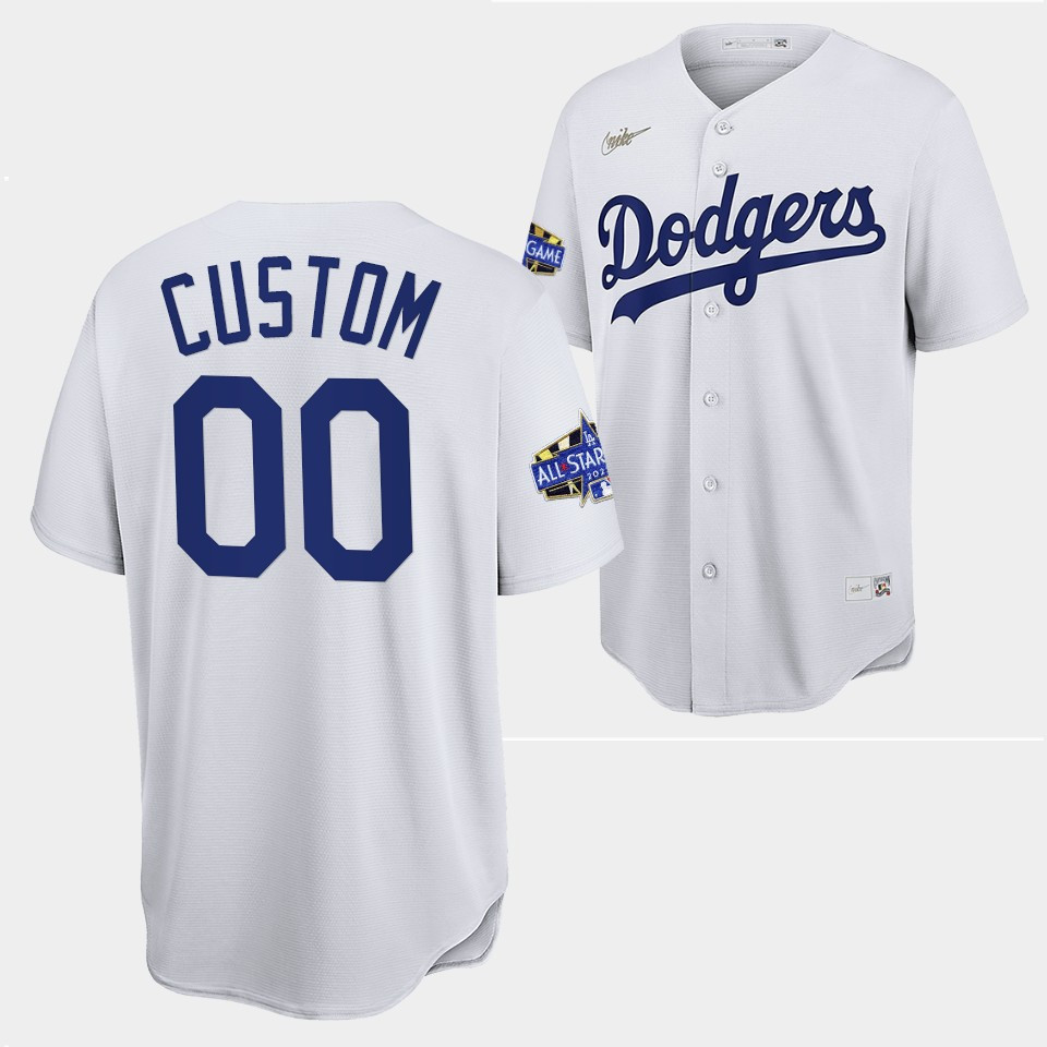 Los Angeles Dodgers Custom White Jersey 00 2022-23 All-Star Uniform ...