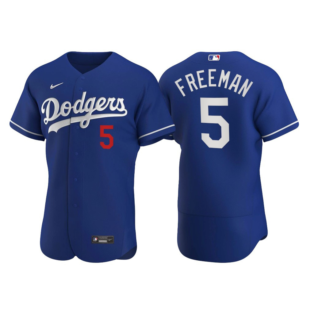Los Angeles Dodgers Freddie Freeman 5 Mlb Player Royal Jersey Gift For ...