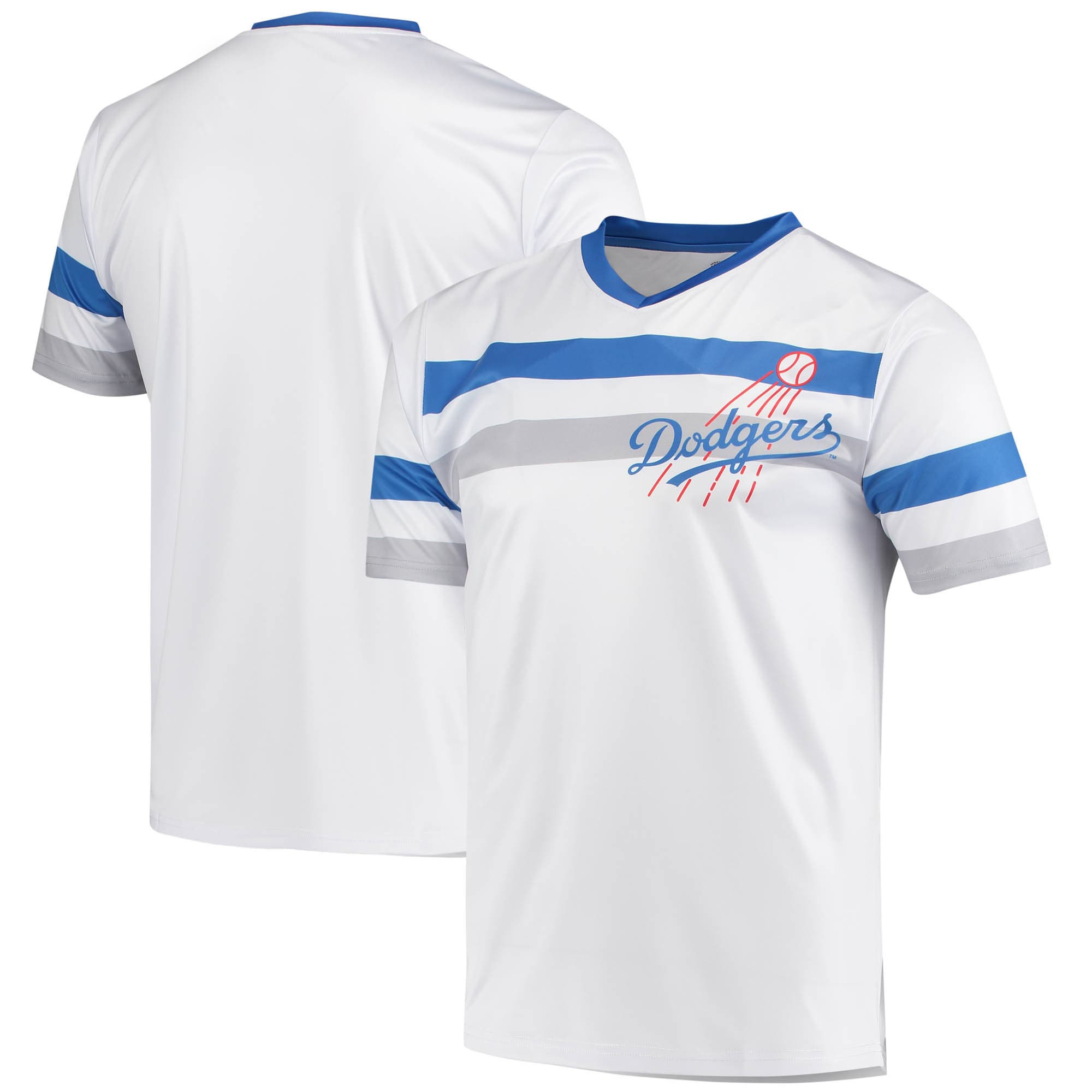 Los Angeles Dodgers Stitches Cooperstown Collection V-neck Jersey ...