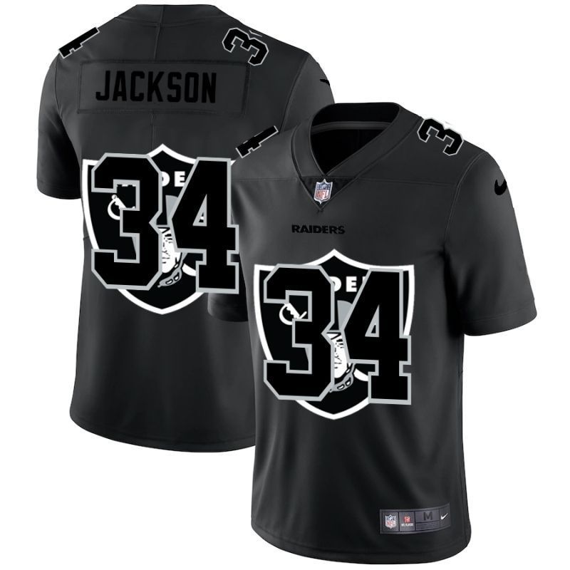 Los Angeles Raiders Bo Jackson #34 Nfl 2020 Black Jersey - Bluefink
