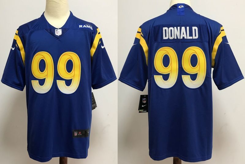 Los Angeles Rams Aaron Donald #99 Nfl 2020 Cobalt Jersey - Bluefink