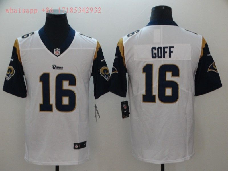 Los Angeles Rams Jared Goff #16 2020 Nfl Black Jersey Jersey - Bluefink