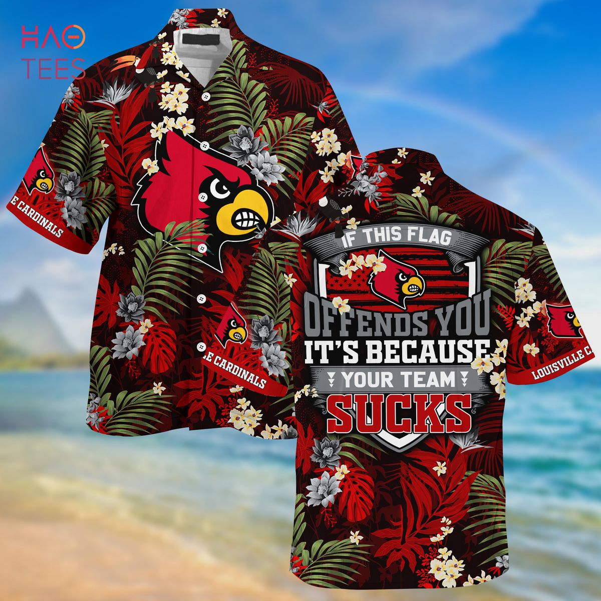 Louisville Cardinals Summer Hawaiian Shirts, With Tropical Patterns for ...