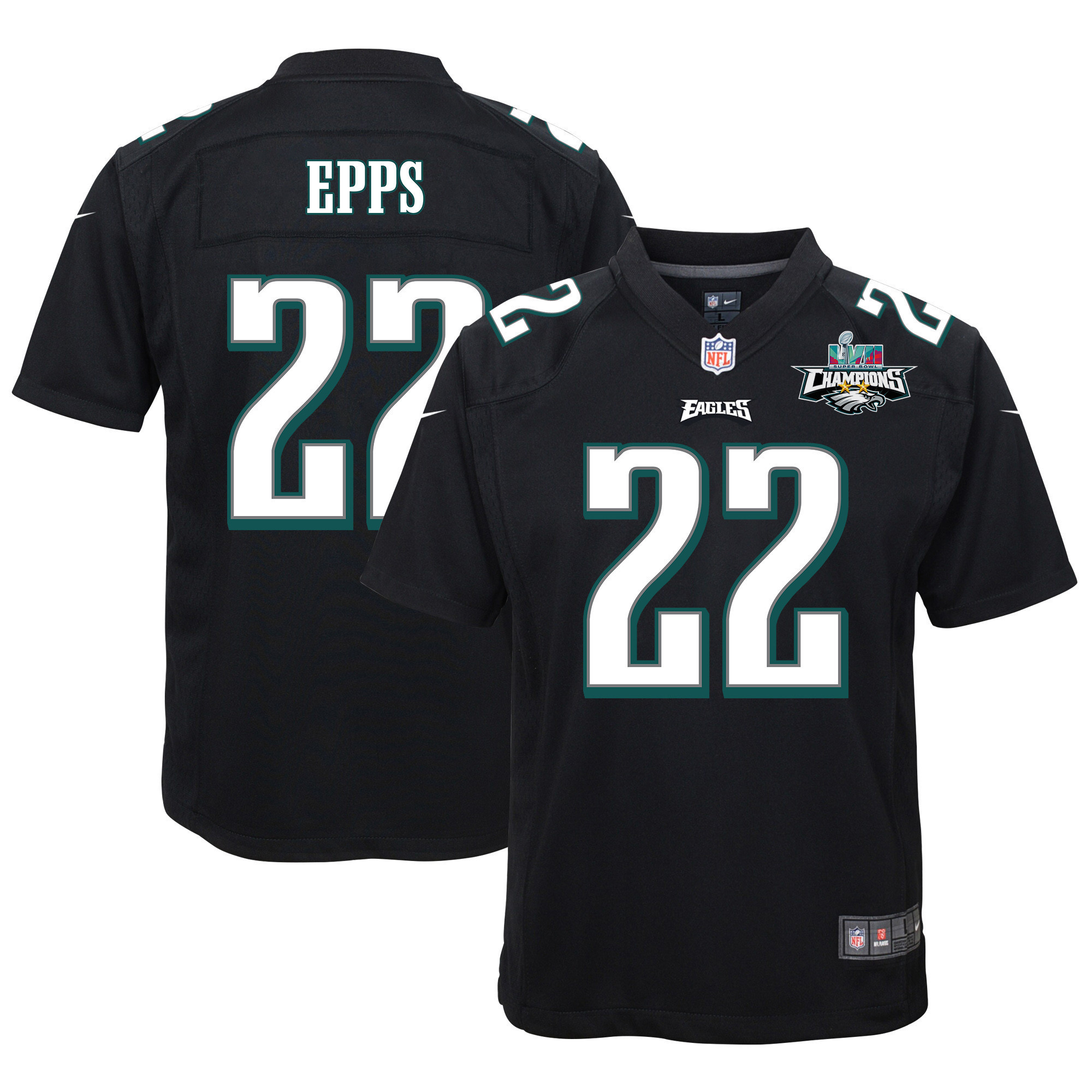 Marcus Epps 22 Philadelphia Eagles Super Bowl LVII Champions 2 Stars ...