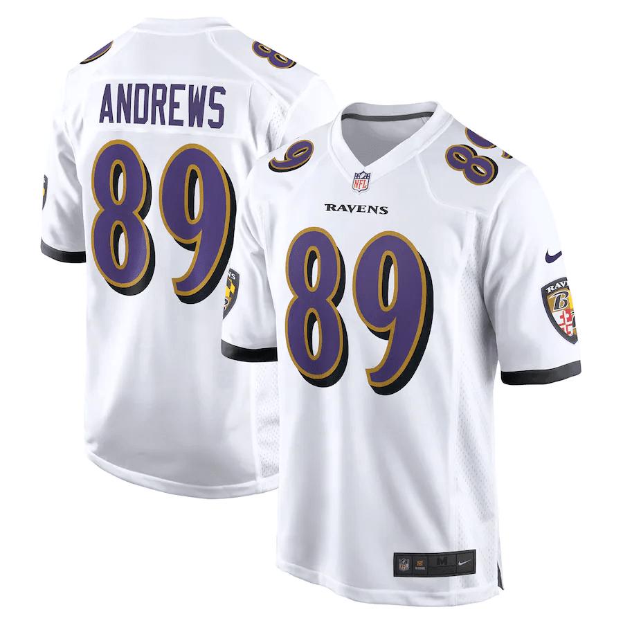 Mark Andrews 89 Baltimore Ravens Game Jersey - White - Bluefink