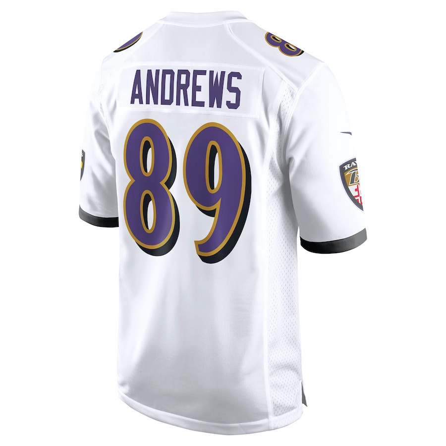 Mark Andrews 89 Baltimore Ravens Game Jersey - White - Bluefink