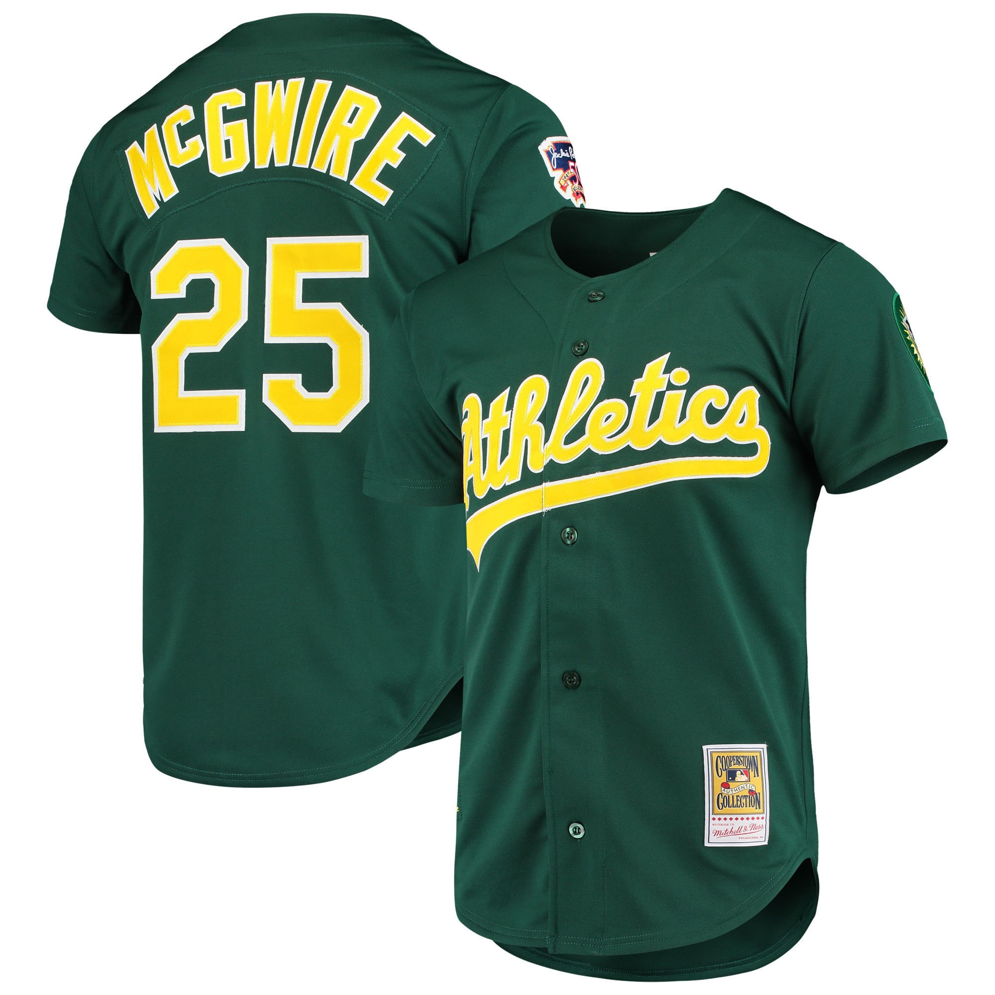 Mark Mcgwire Oakland Athletics Mitchell & Ness 1997 Cooperstown ...