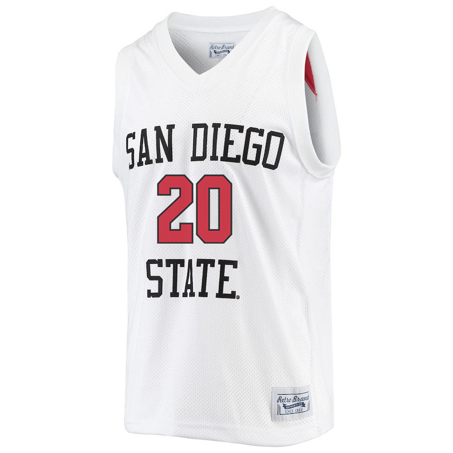 Matt Bradley 20 San Diego State Aztecs 2023 Basketball Jersey- Men ...