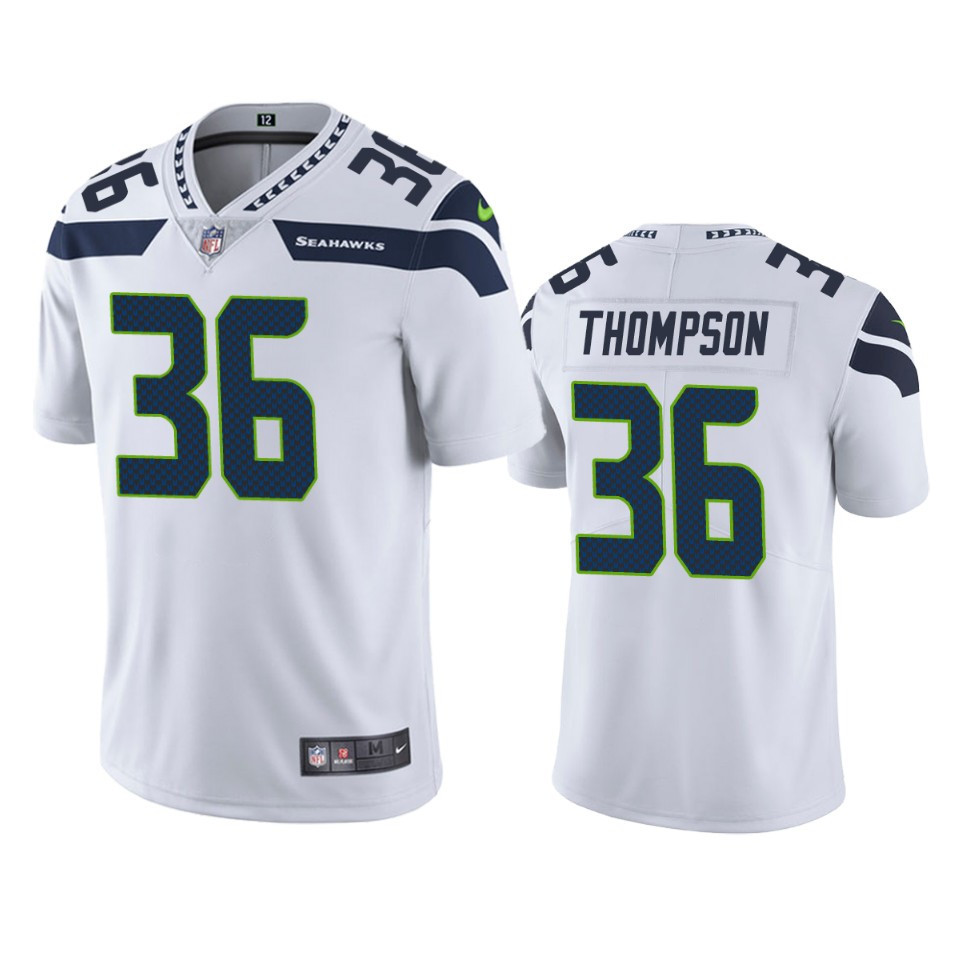Men's JerseyDarwin Thompson 36 Seattle Seahawks White Vapor Limited ...