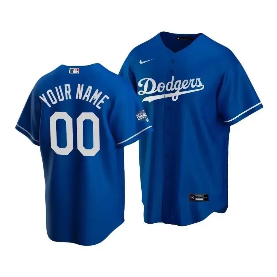 Men's Los Angeles Dodgers Custom 00 2020 World Series Champions Royal ...