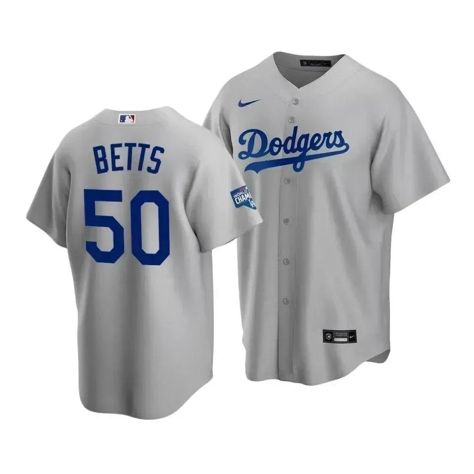 Men's Los Angeles Dodgers Mookie Betts 50 2020 World Series Champions ...
