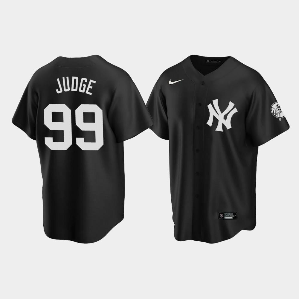 Men's New York Yankees Aaron Judge 99 Fashion Black Jersey - Bluefink