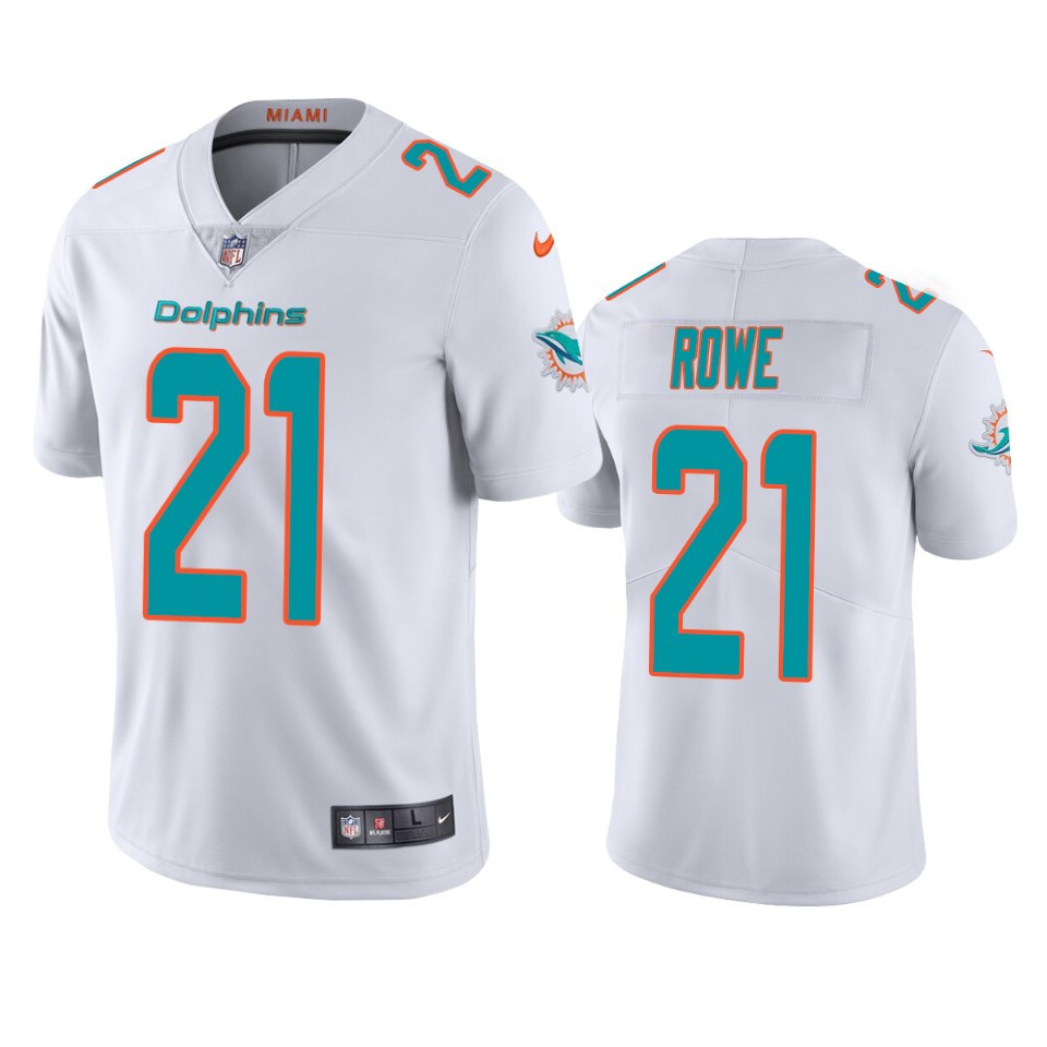 Miami Dolphins 21 Eric Rowe White Jersey - Bluefink