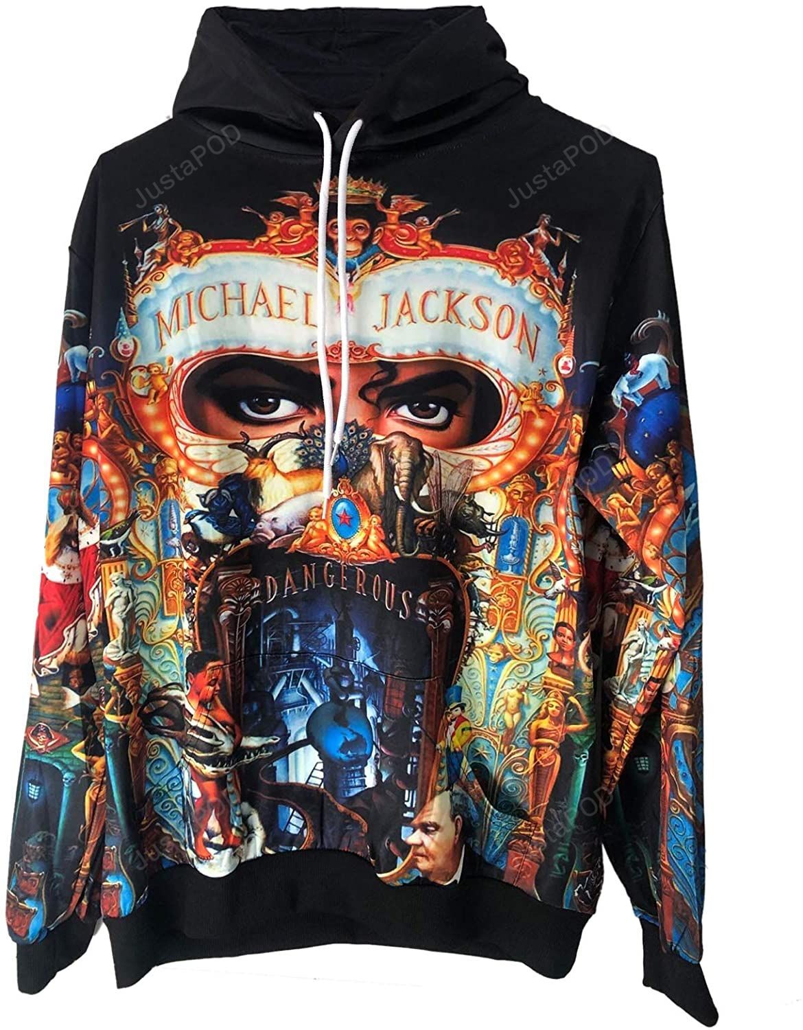 Michael Jackson Style 2 3D Hoodie Zip Hoodie - Bluefink