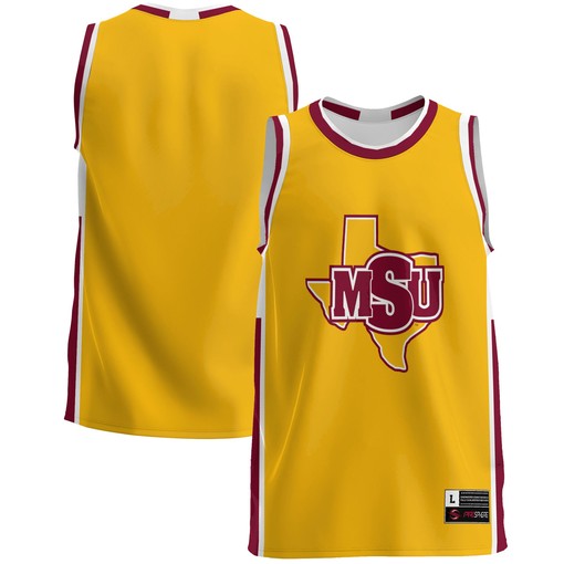 Midwestern State Mustangs Basketball Jersey - Gold Ncaa - Bluefink