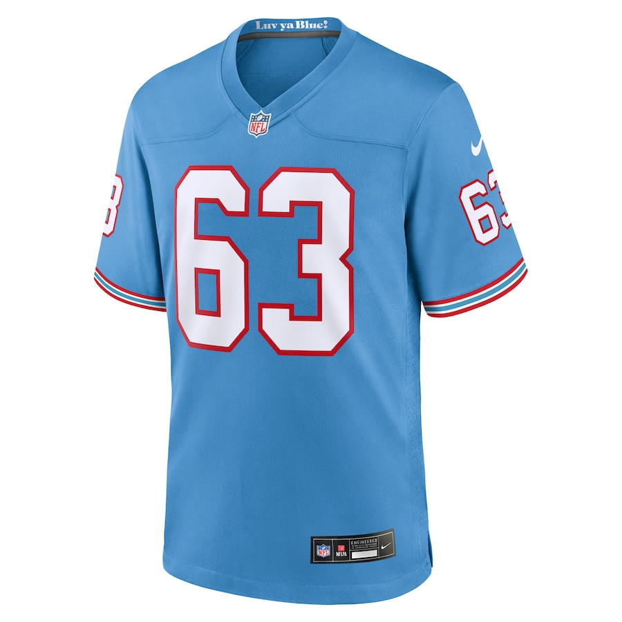 Mike Munchak 63 Tennessee Titans Oilers Throwback Alternate Game Men ...