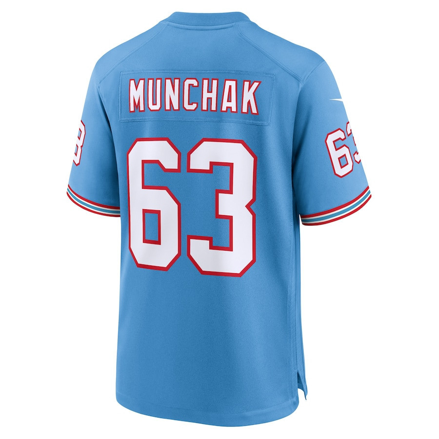 Mike Munchak 63 Tennessee Titans Oilers Throwback Alternate Game Men ...