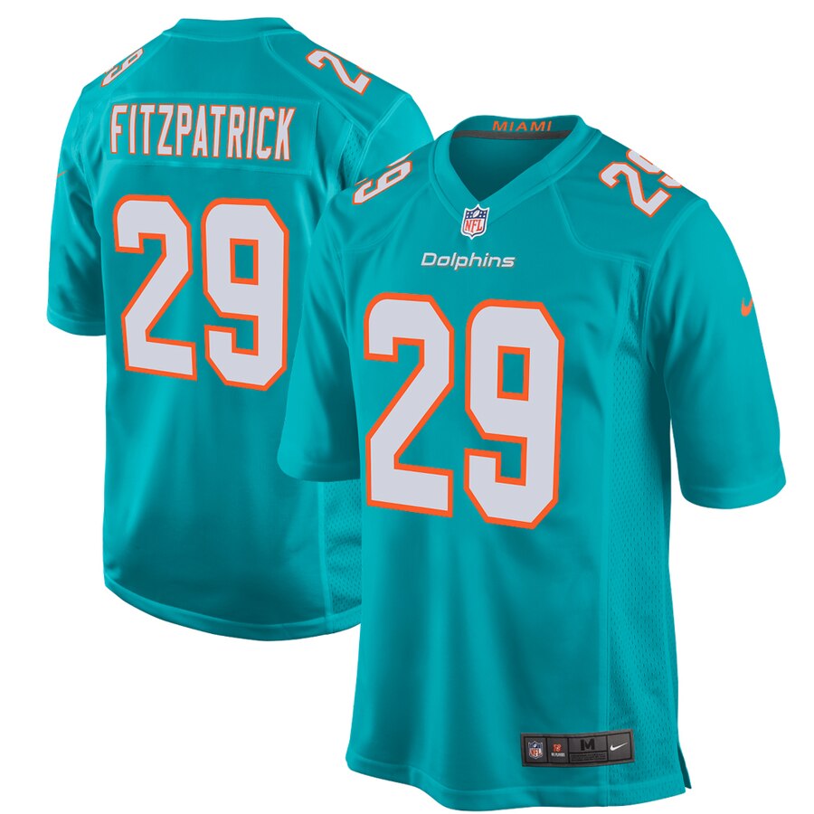 Minkah Fitzpatrick Miami Dolphins Nike Game Jersey - Aqua - Bluefink