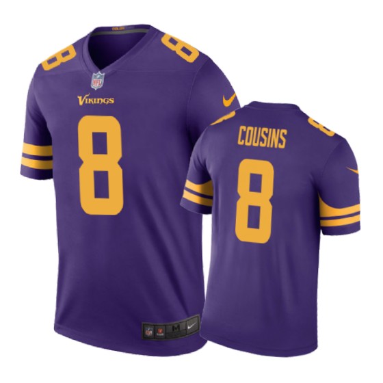 Minnesota Vikings #8 Kirk Cousins Nike Color Rush Purple Jersey - Bluefink