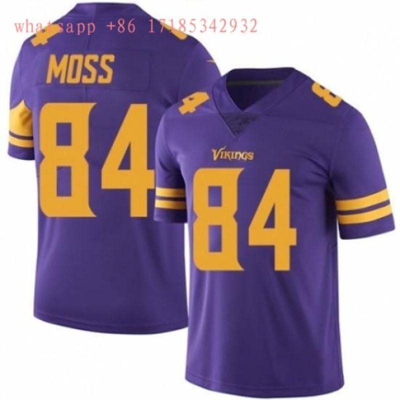 Minnesota Vikings Randy Moss #84 Nfl 2020 Purple Jersey Jersey - Bluefink