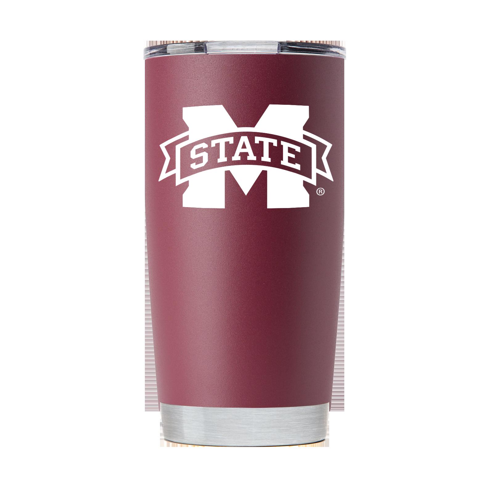 Mississippi State Maroon Tumbler - Mississippi State Maroon Team Logo ...