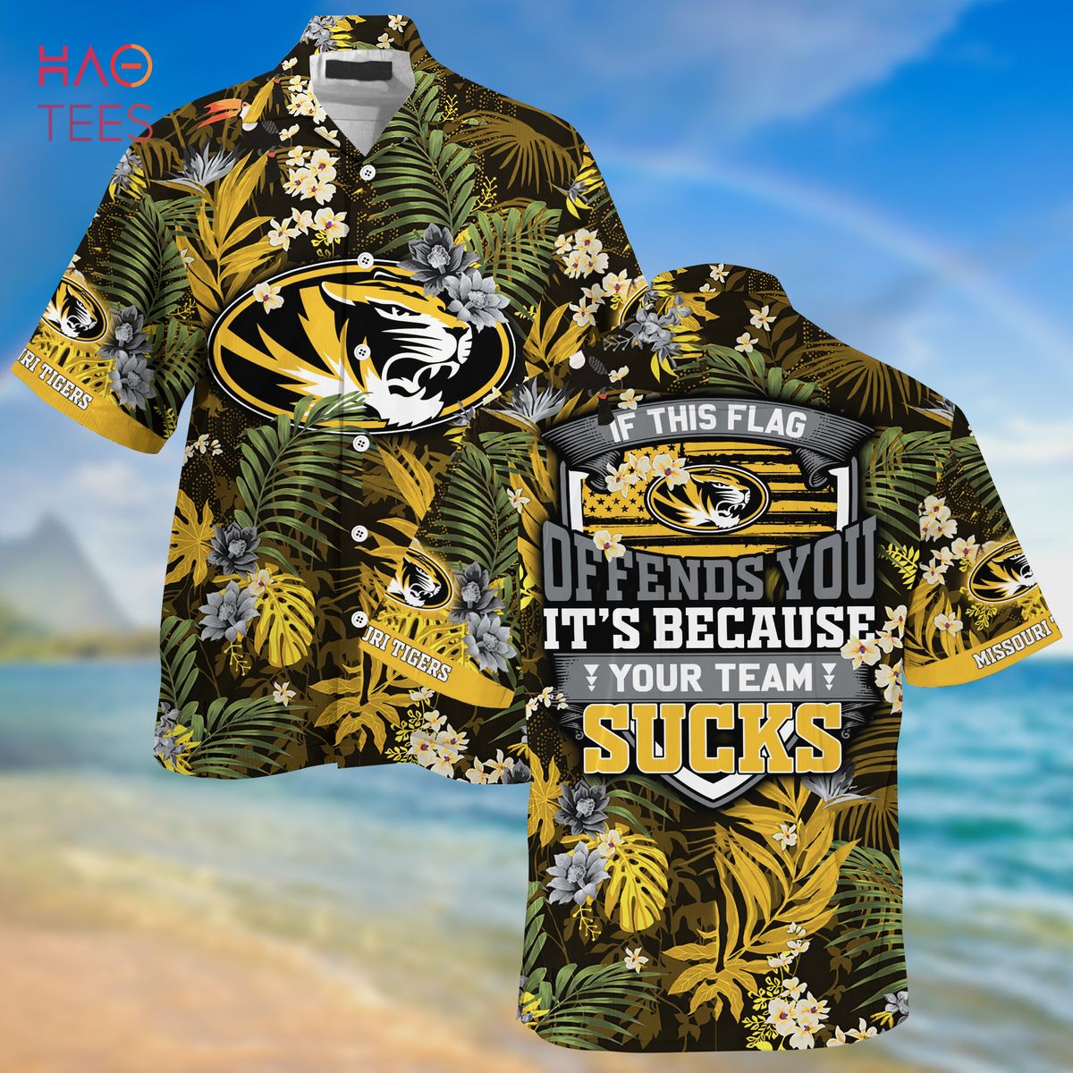 Missouri Tigers Summer Hawaiian Shirts, With Tropical Patterns for Fans ...