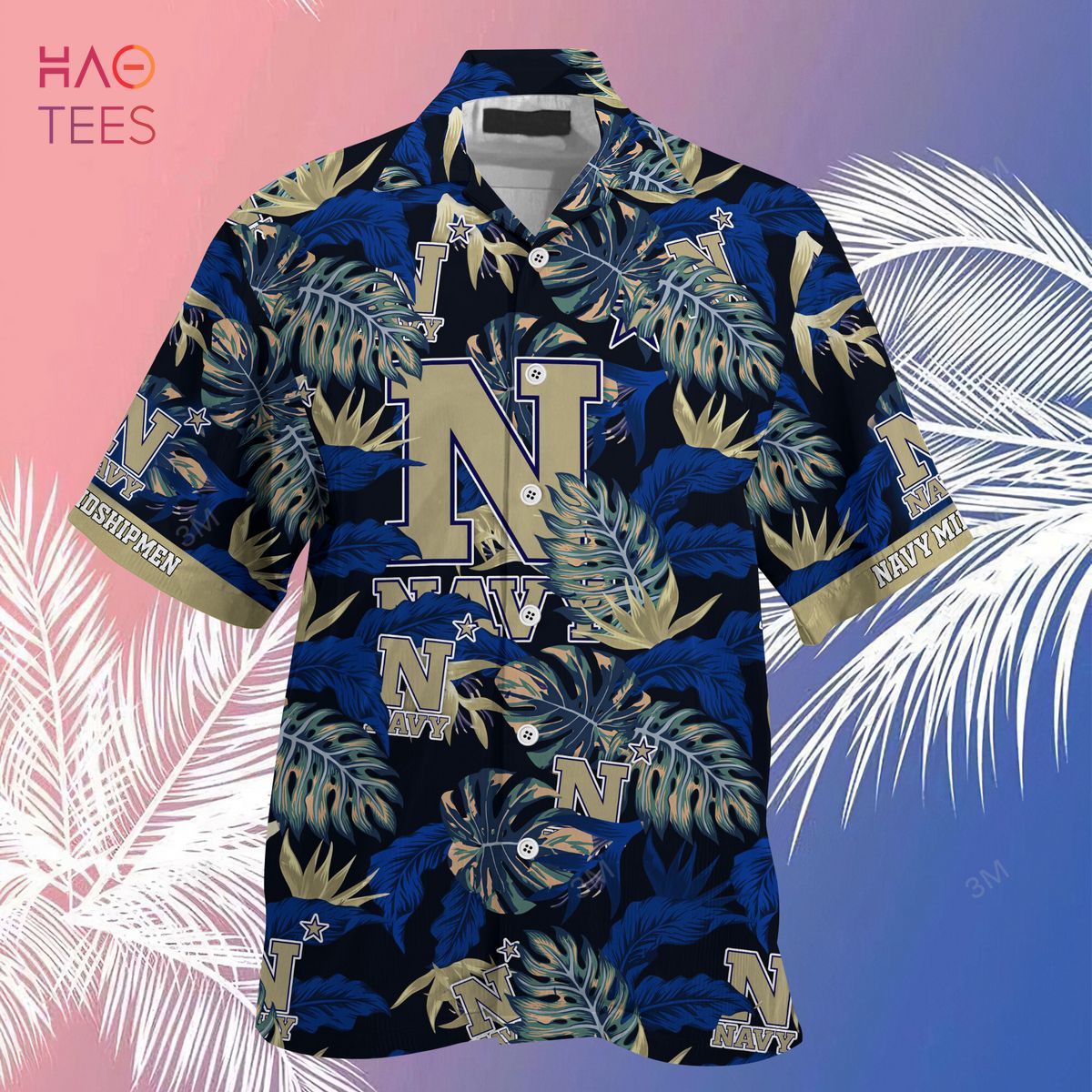 Navy Midshipmen Summer Hawaiian Shirts for Fans Ver 2 - Bluefink