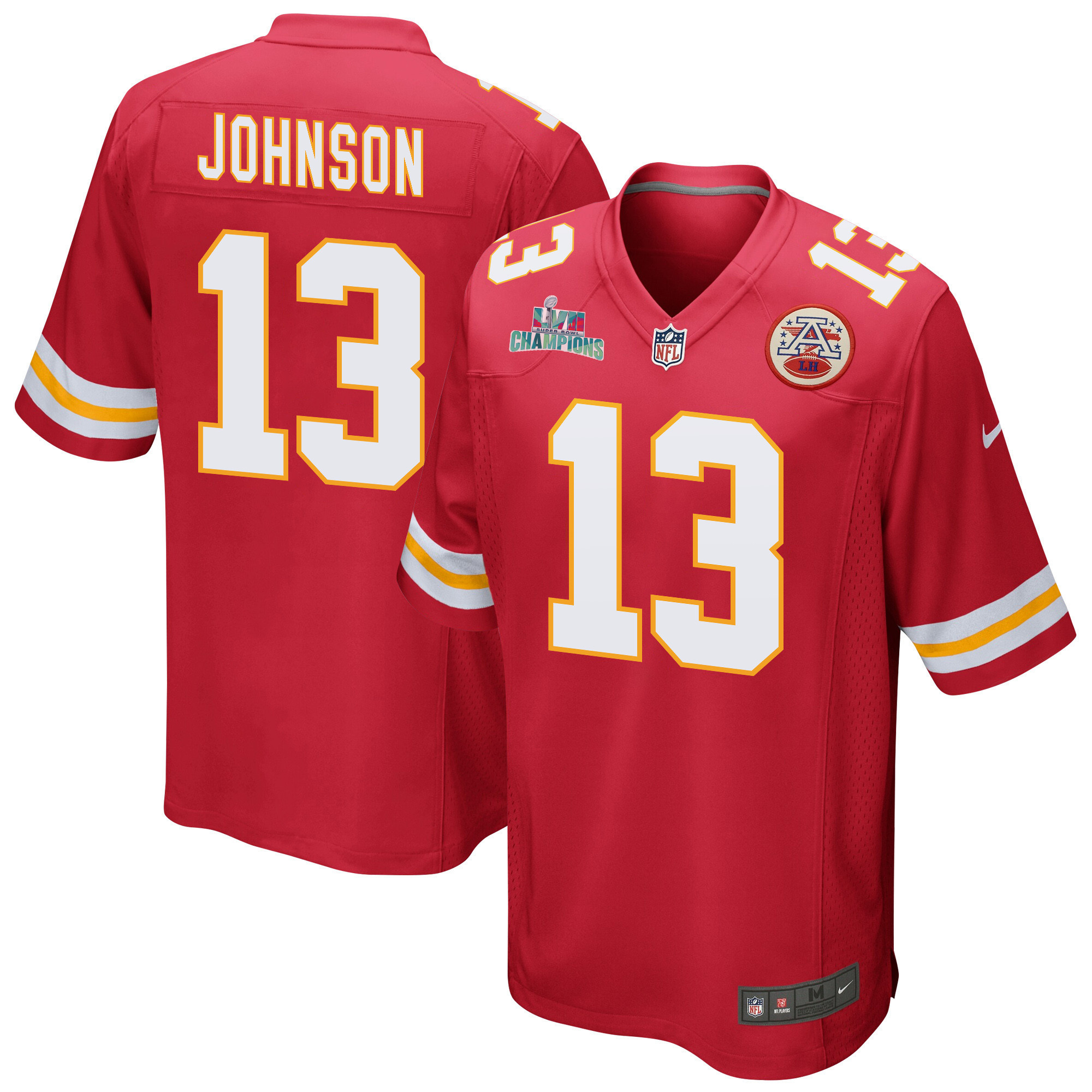 Nazeeh Johnson 13 Kansas City Chiefs Super Bowl LVII Champions Men Game ...
