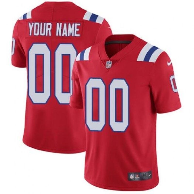 New England Patriots Nfl 2020 Personalized Custom Red Custom Jersey ...
