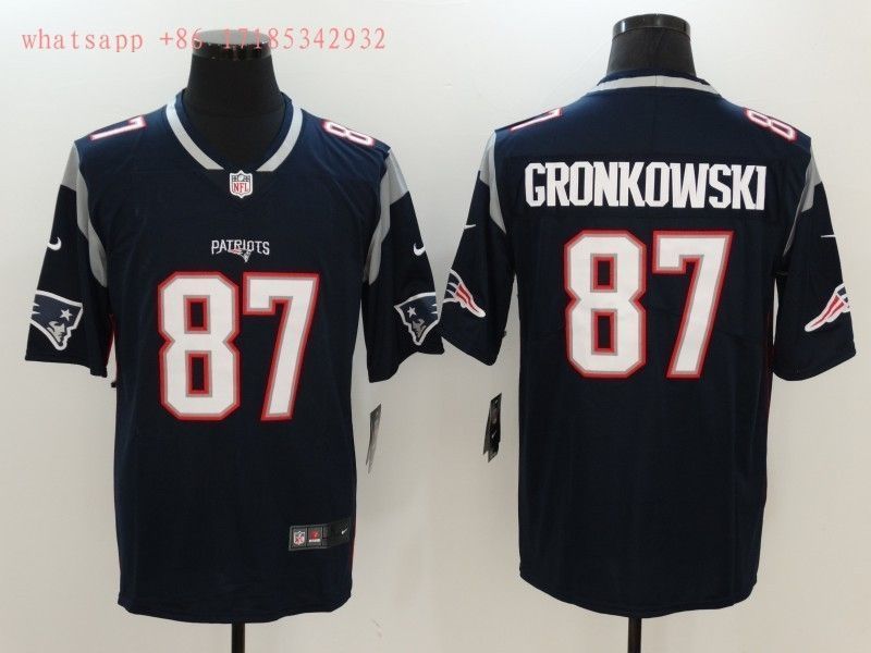 New England Patriots Rob Gronkowski #87 Nfl 2020 Navy Jersey Jersey ...