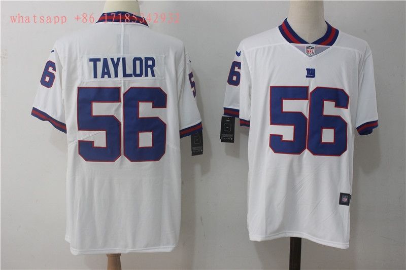 New York Giants Lawrence Taylor #56 Nfl 2020 White Jersey Jersey - Bluefink