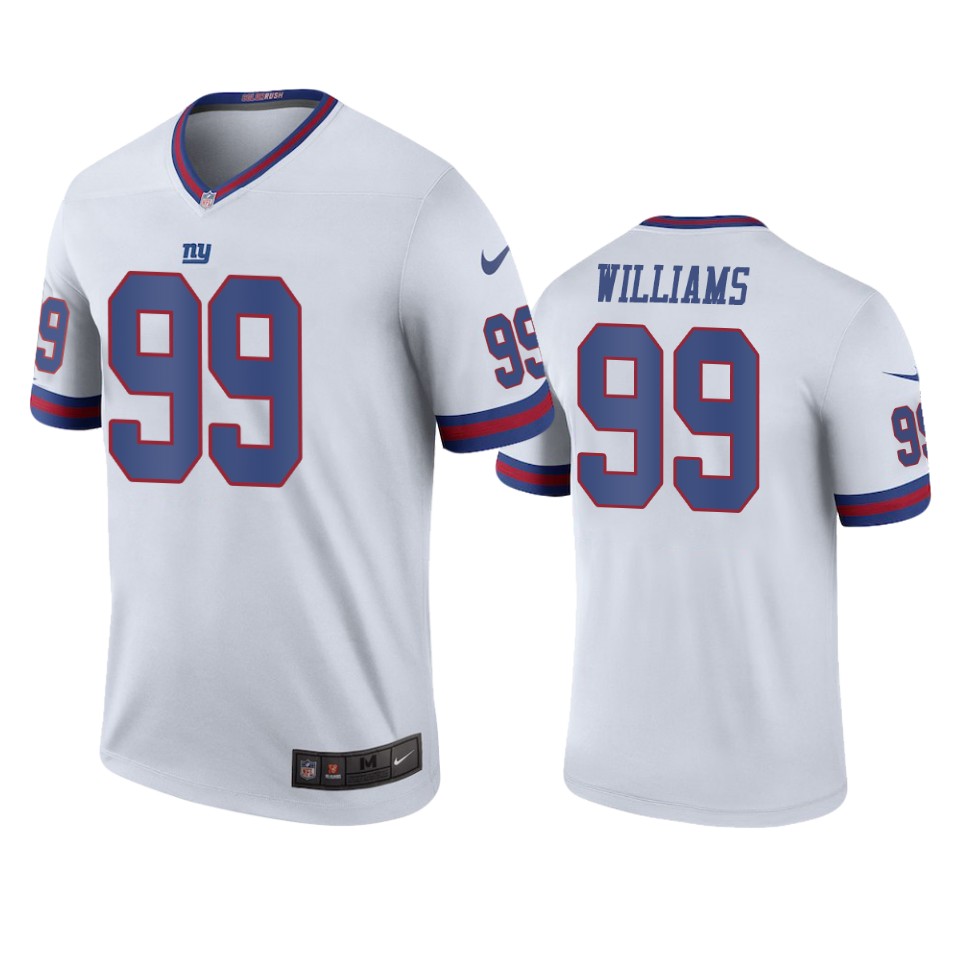 New York Giants Leonard Williams White Color Rush Legend Jersey - Bluefink