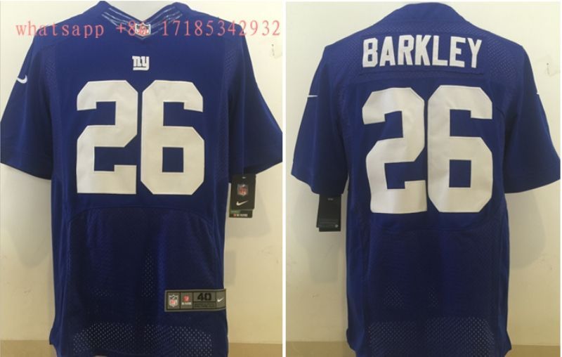 New York Giants Saquon Barkley #26 Nfl 2020 Cobalt Jersey Jersey - Bluefink