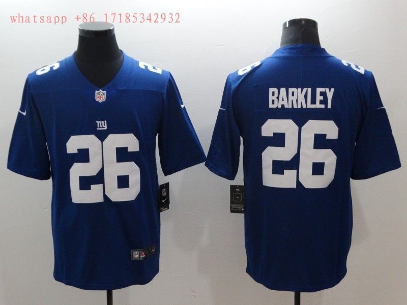 New York Giants Saquon Barkley #26 Nfl 2020 Cobalt Jersey Jersey - Bluefink